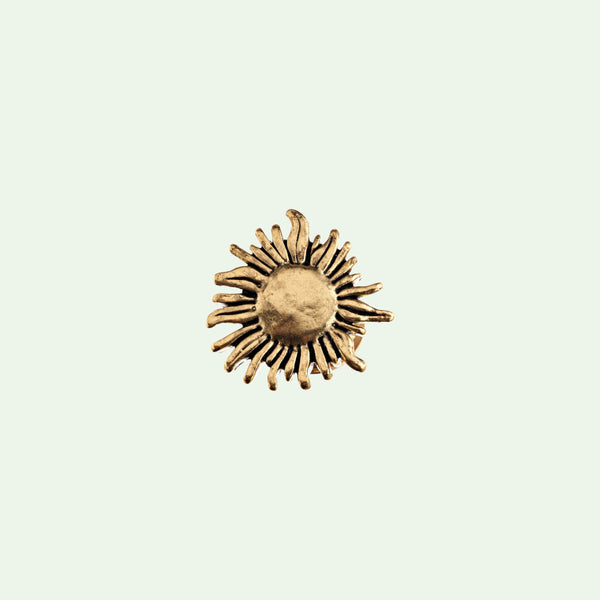 Sunflower Lapel Pin in Plated Gold Finish – Janet Mavec